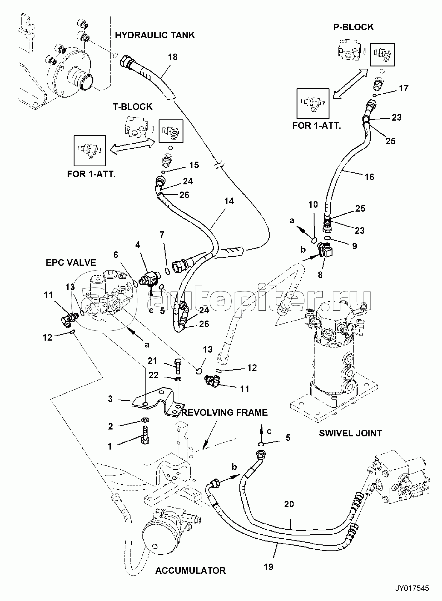 MAIN CONTROL VALVE, 2-ATTACHMENT, WITH AUTO DECELERATOR, EPC VALVE ...