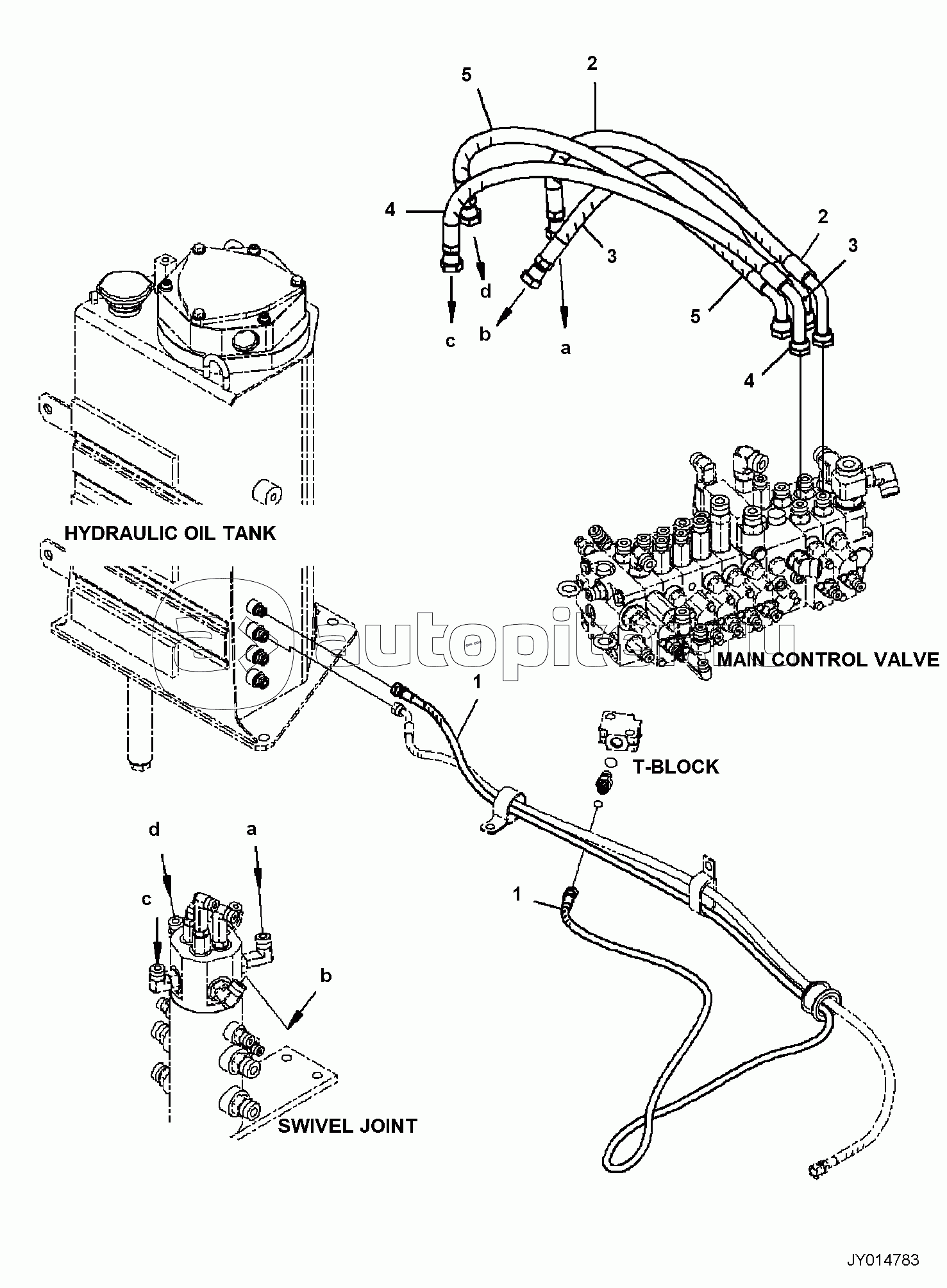 MAIN CONTROL VALVE, FOR PROPORTIONAL CONTROL LEVER, 2-ADDITIONAL ...