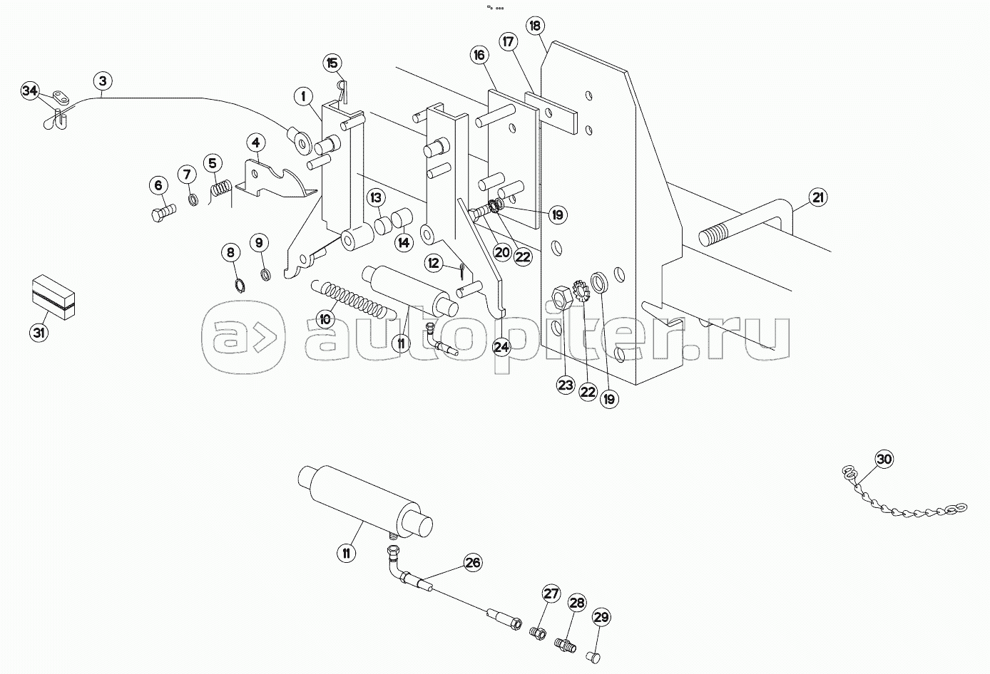 HYDRAULIC SINGLE ACTING PLANTER II — купить, цены в интернет-магазине Автопитер
