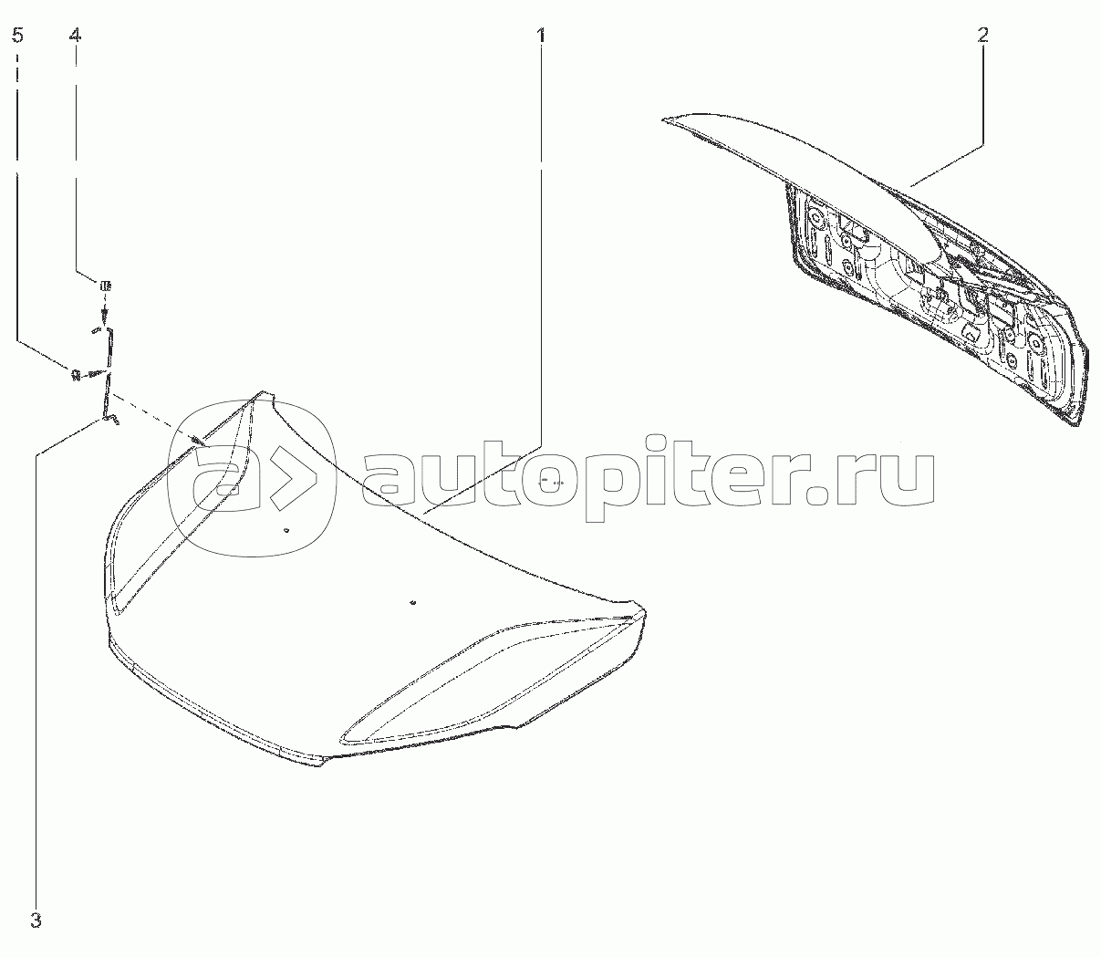 480110. КАПОТ, ДВЕРЬ БАГАЖНИКА LADA XRAY — купить, цены в интернет ...